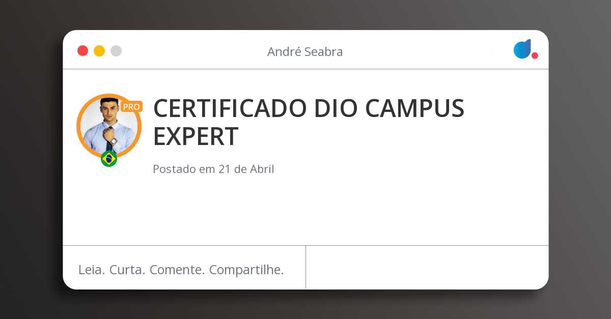 CERTIFICADO DIO CAMPUS EXPERT