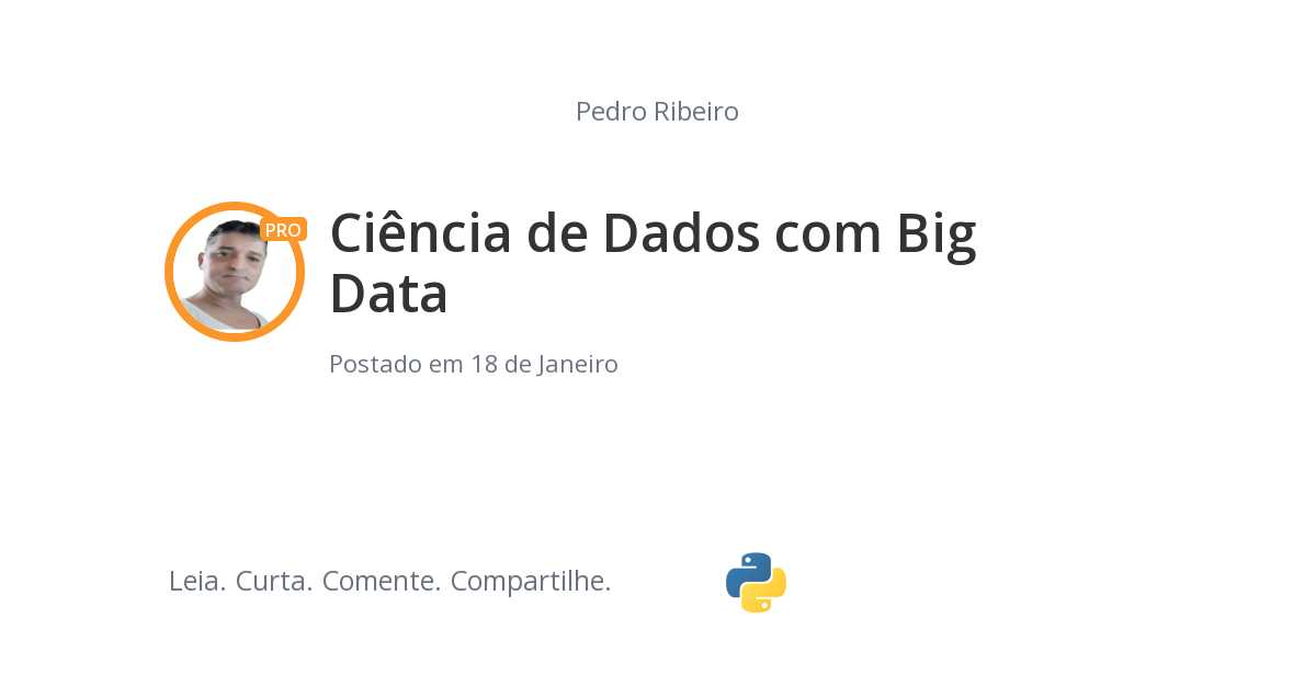 Ciência de Dados com Big Data