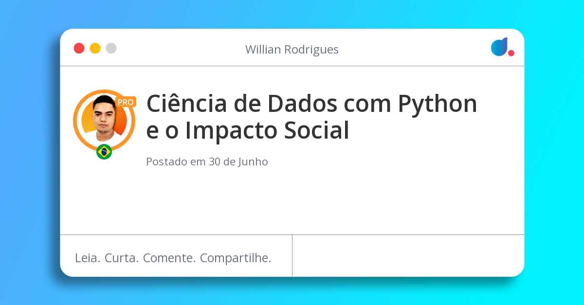 Ciência De Dados Com Python E O Impacto Social 3375