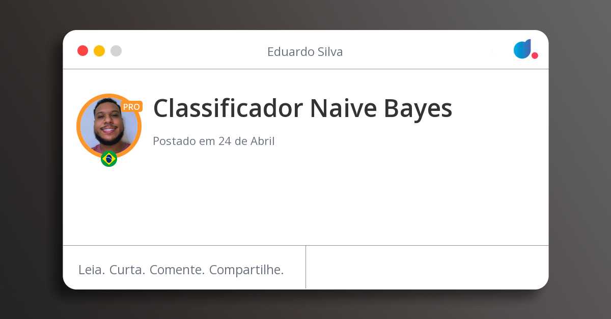 Classificador Naive Bayes