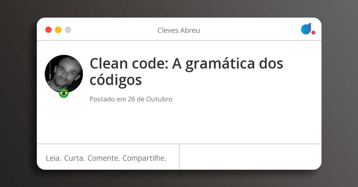 Clean code: A gramática dos códigos