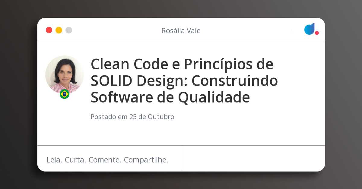 Clean Code e Princípios de SOLID Design: Construindo Software de Qualidade