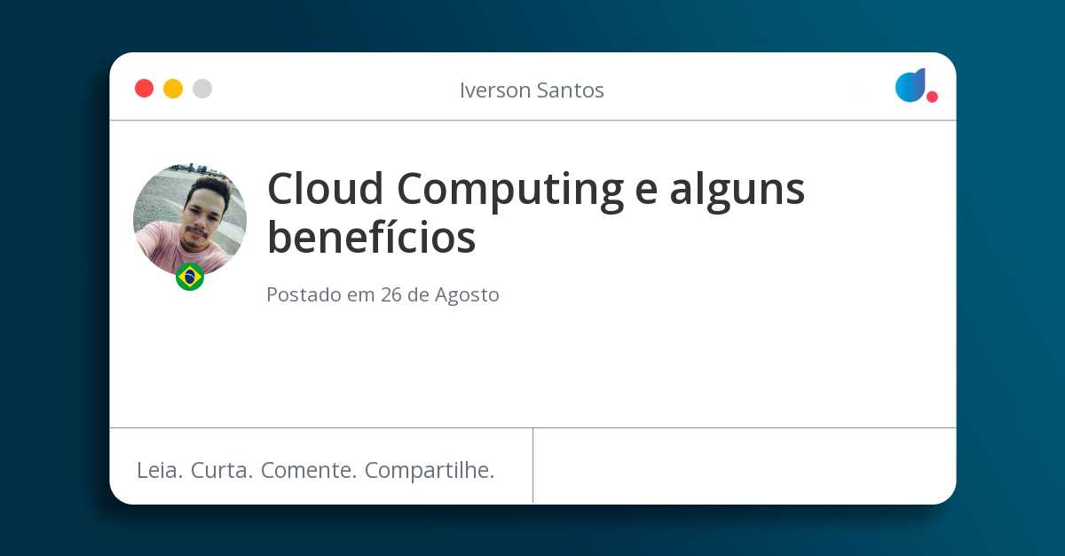 Cloud Computing e alguns benefícios