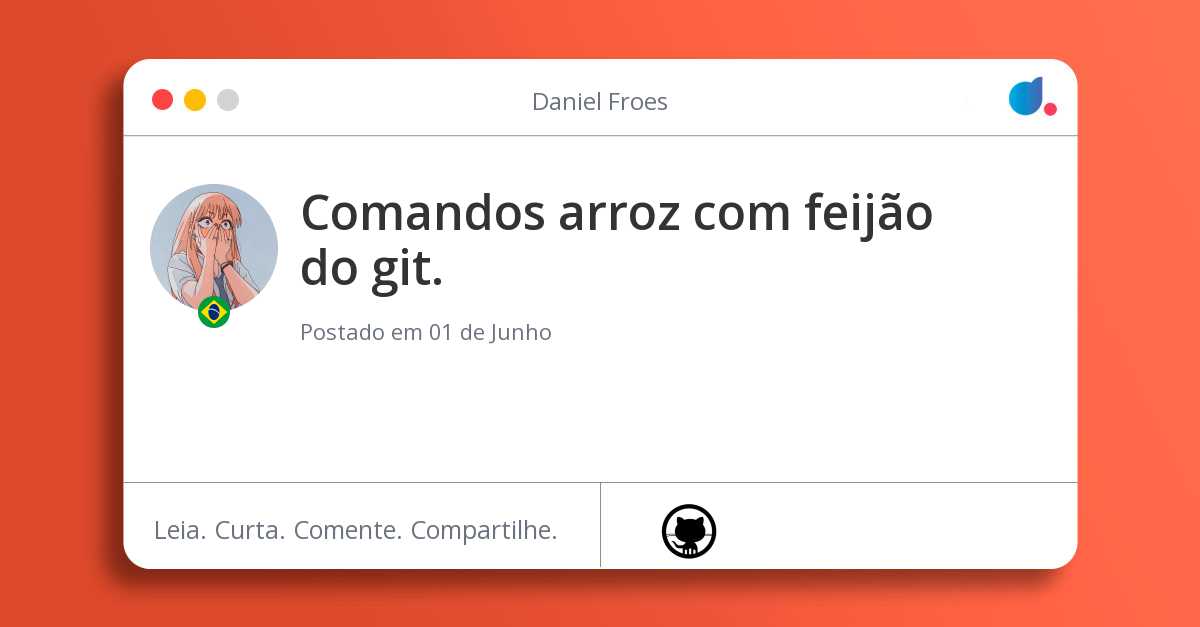 Comandos arroz com feijão do git.