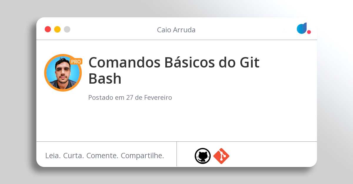 Comandos Básicos do Git Bash