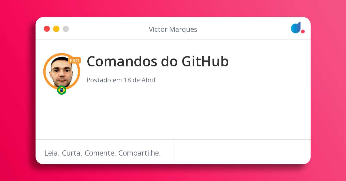 Comandos do GitHub