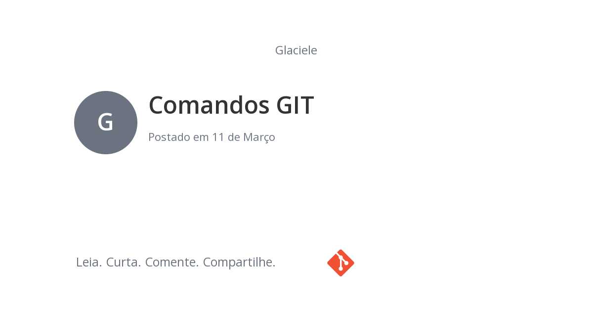 Comandos GIT