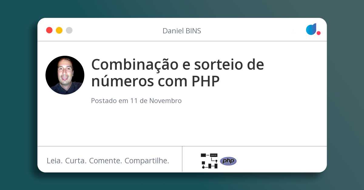 Combinação e sorteio de números com PHP