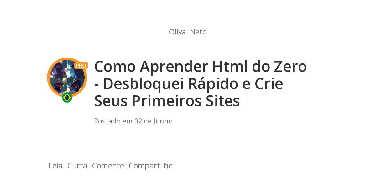 Como Aprender Html do Zero - Desbloquei Rápido e Crie Seus Primeiros Sites