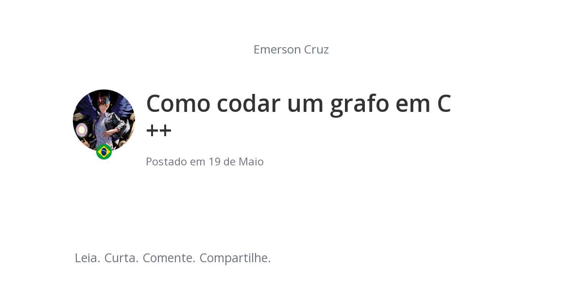 Como codar um grafo em C