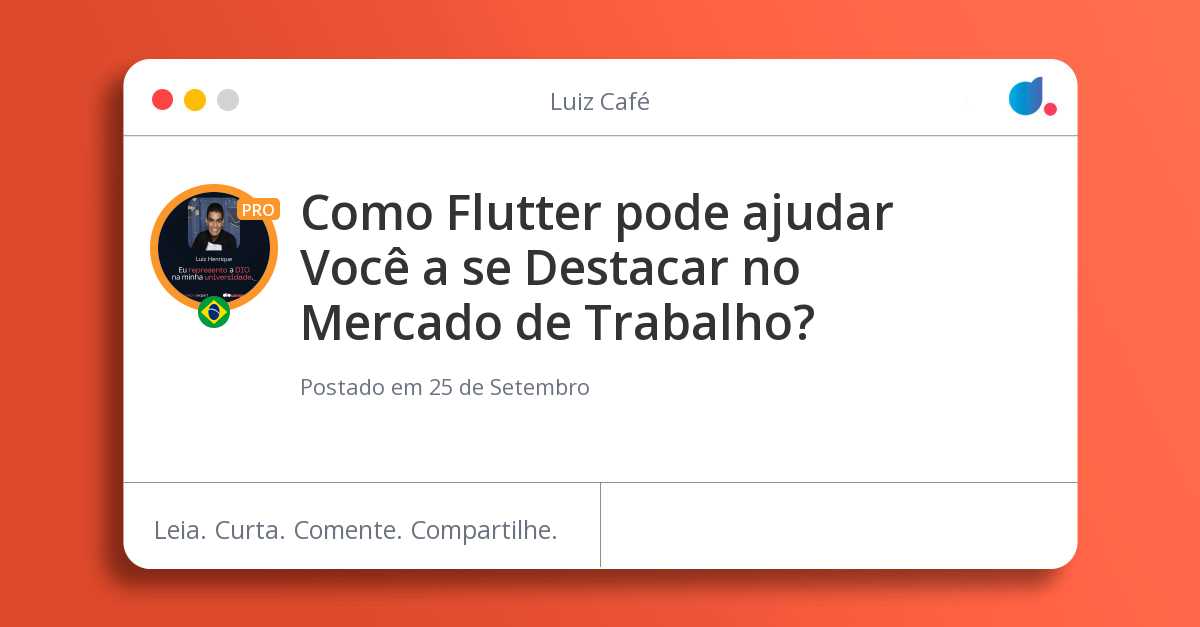 Como Flutter pode ajudar Você a se Destacar no Mercado de Trabalho?