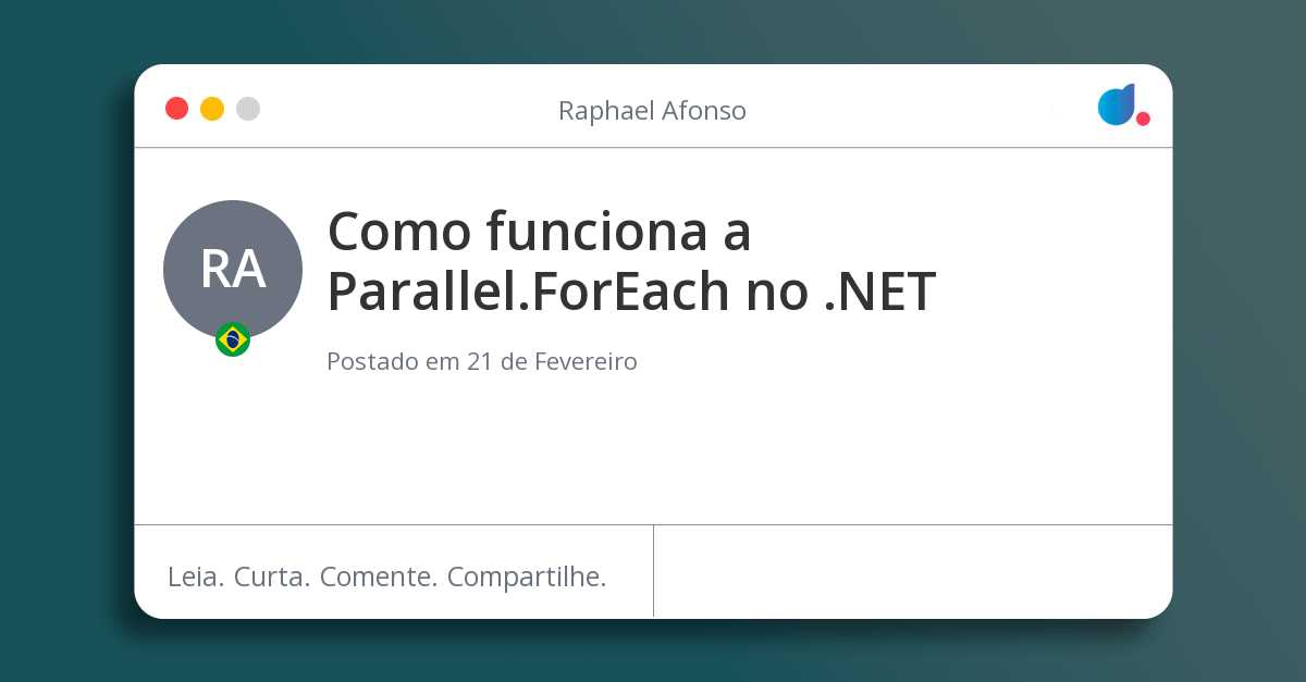 Como funciona a Parallel.ForEach no .NET