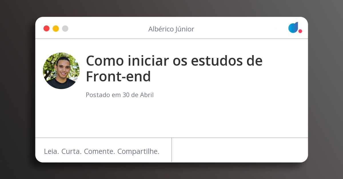 Como iniciar os estudos de Front-end
