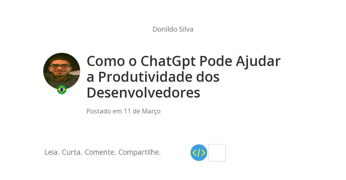 Como o ChatGpt Pode Ajudar a Produtividade dos Desenvolvedores