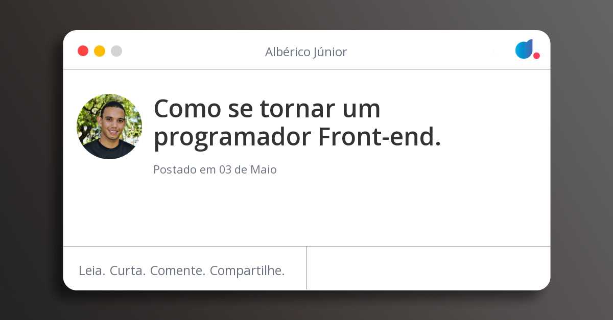 Como se tornar um programador Front-end.