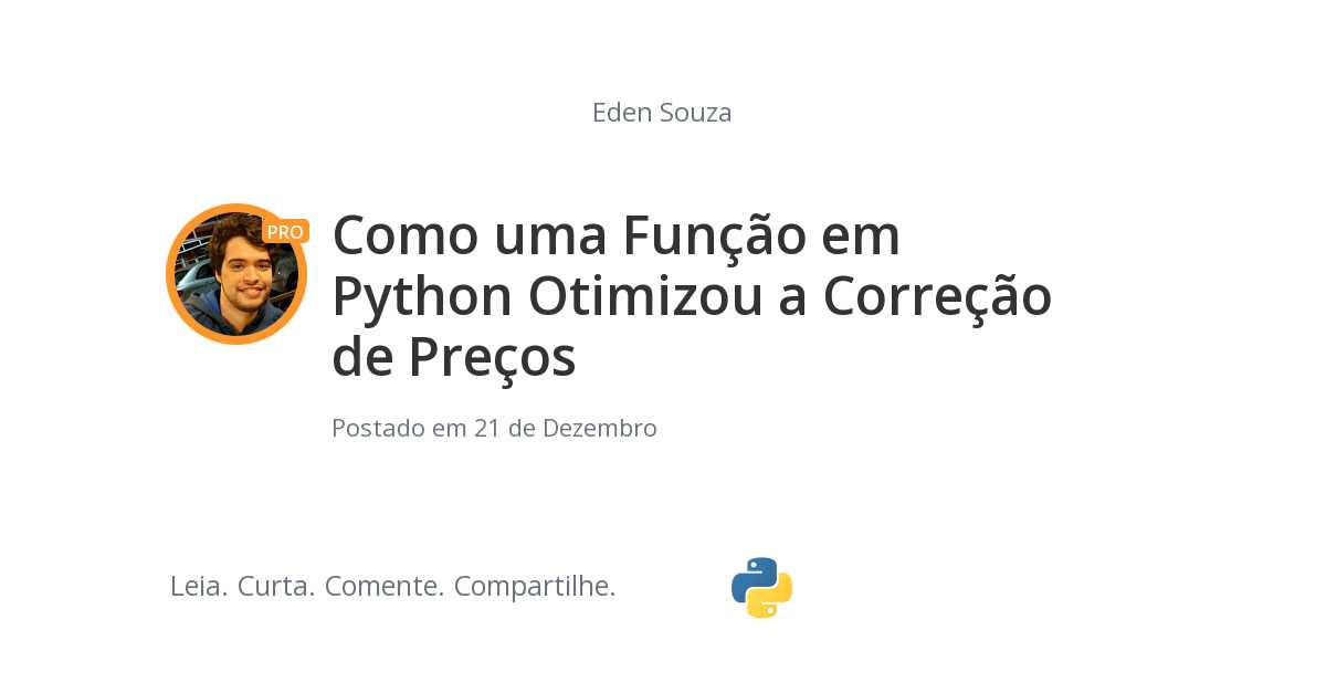 Como uma Função em Python Otimizou a Correção de Preços