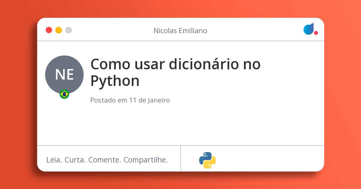Como Usar Dicionário No Python