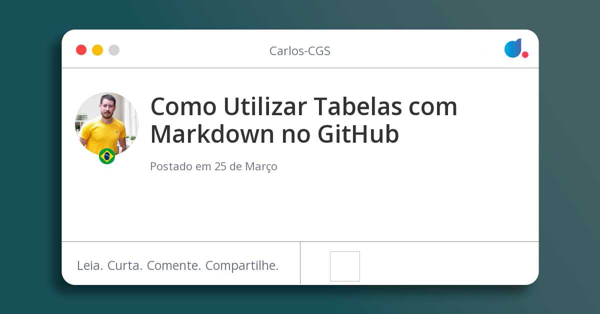 Como Utilizar Tabelas com Markdown no GitHub