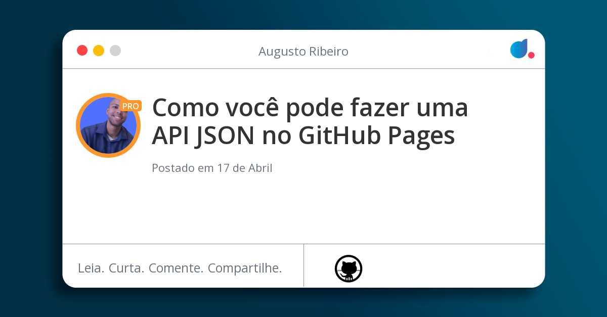 Como Você Pode Fazer Uma Api Json No Github Pages 6019