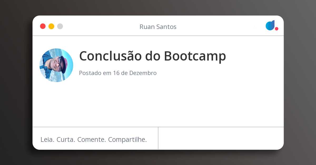 Conclusão do Bootcamp