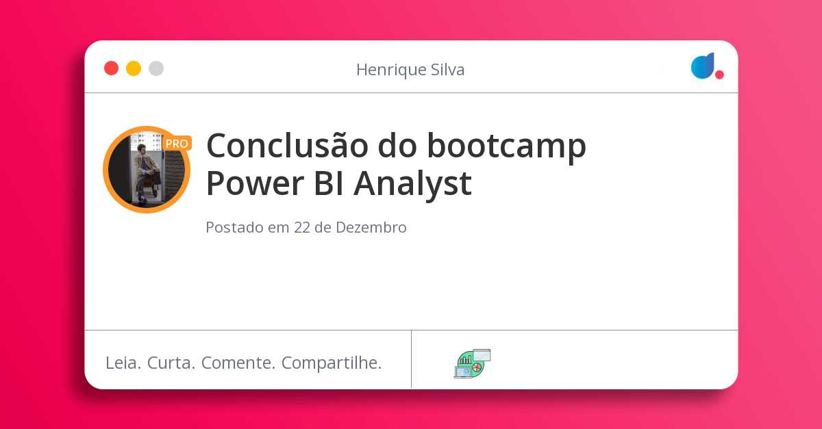 Conclusão do bootcamp Power BI Analyst