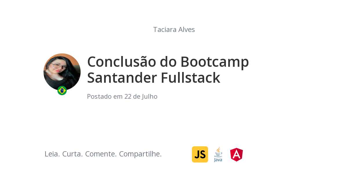 Conclusão do Bootcamp Santander Fullstack