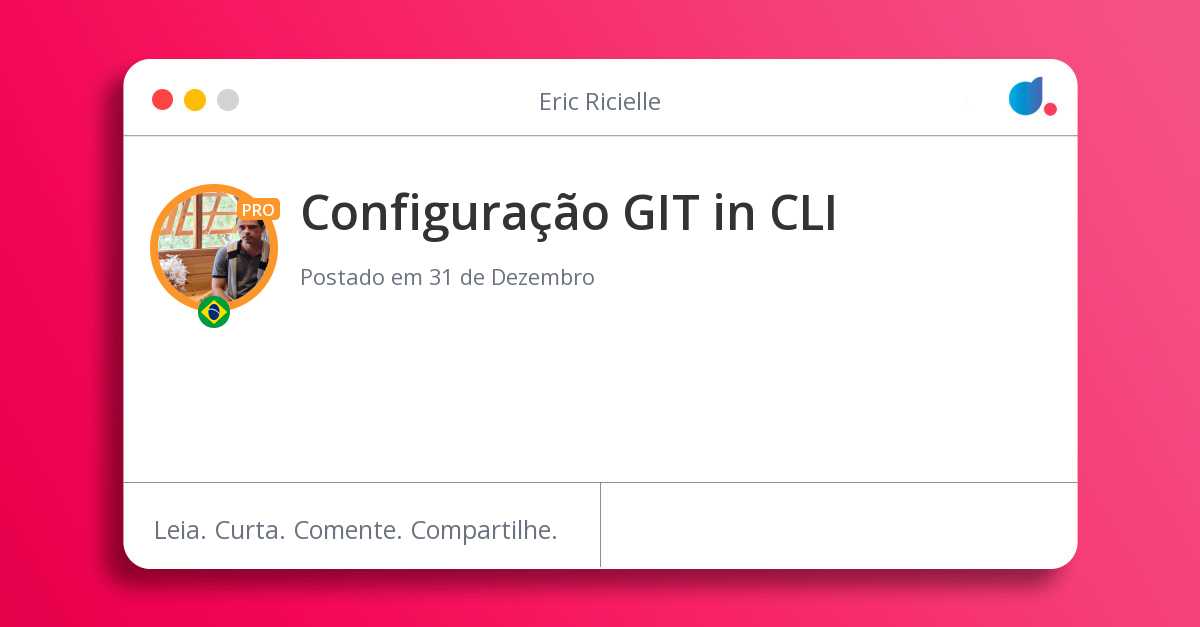 Configuração GIT in CLI