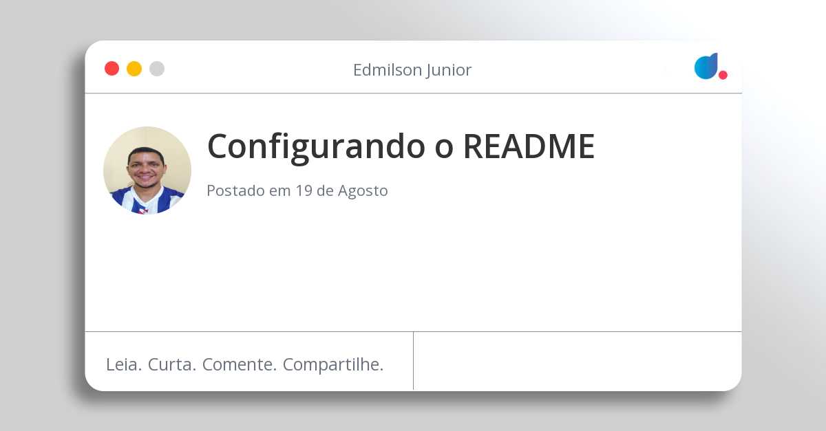 Configurando o README
