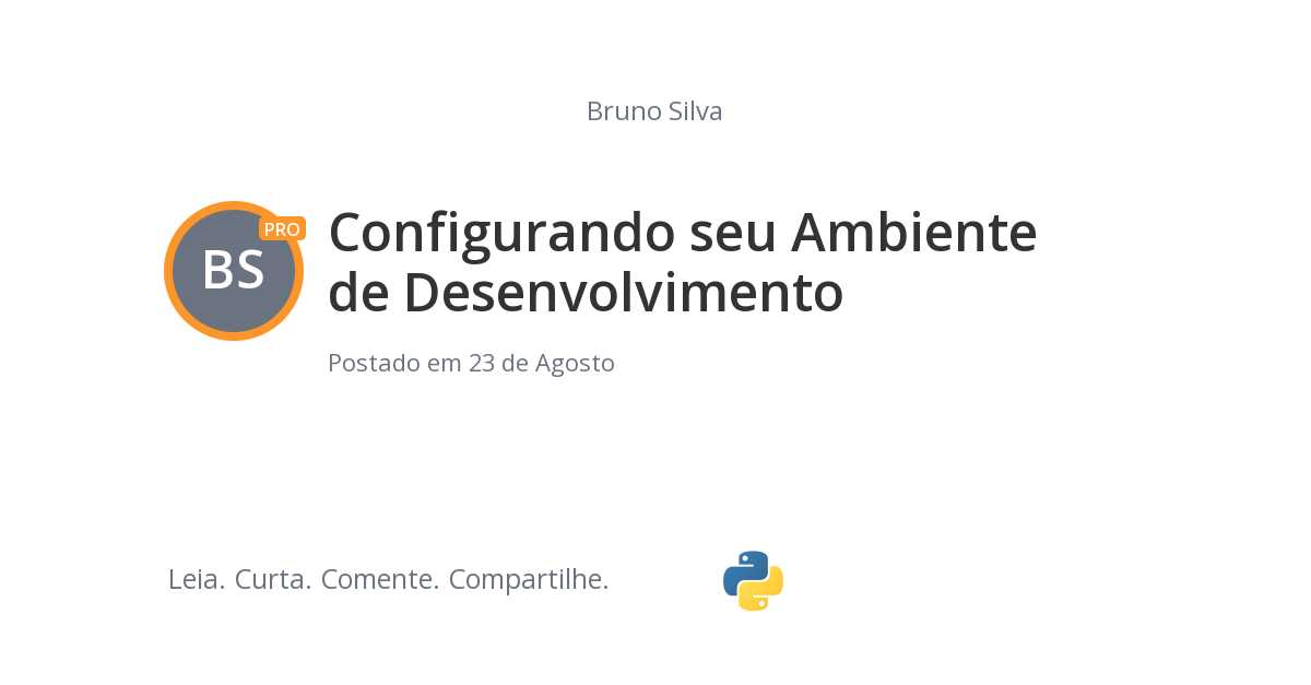 Configurando seu Ambiente de Desenvolvimento