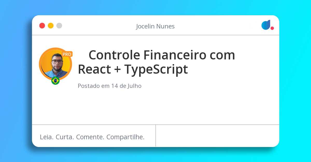 🚀 Controle Financeiro com React + TypeScript