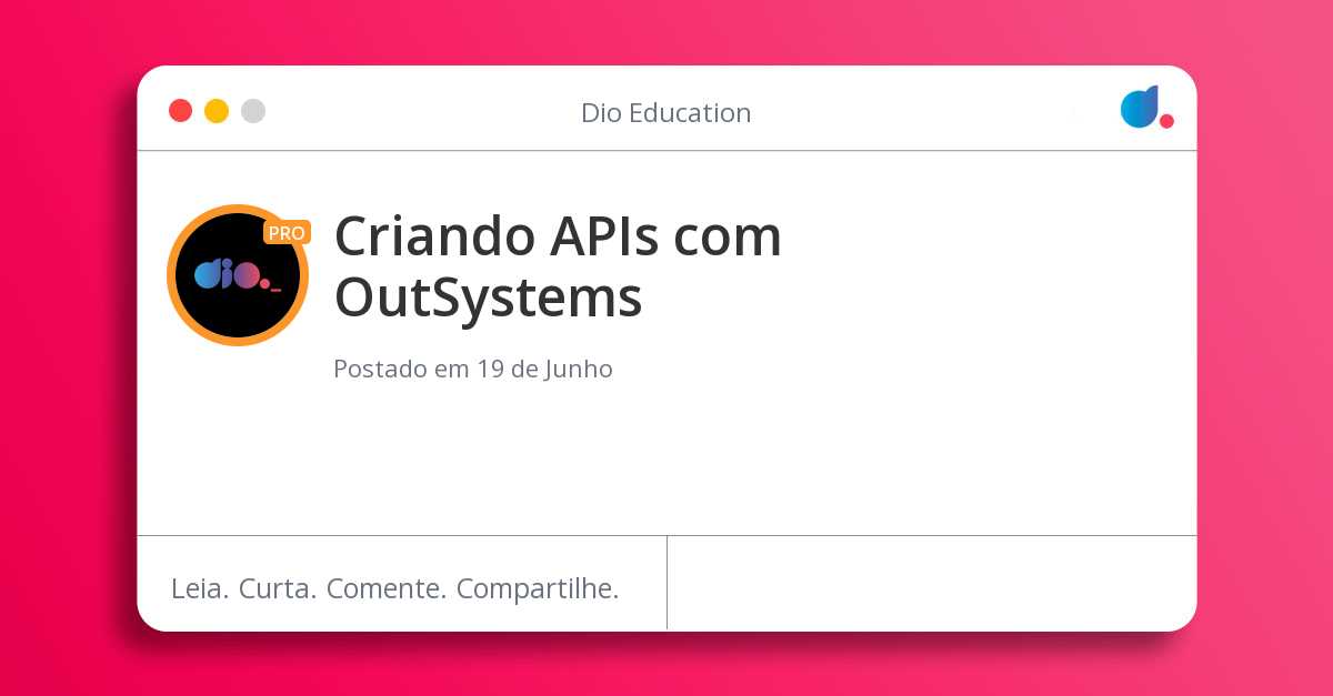 Criando APIs com OutSystems