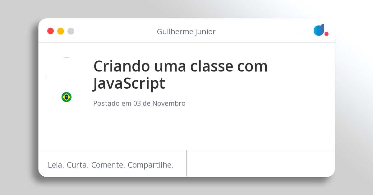 Criando uma classe com JavaScript