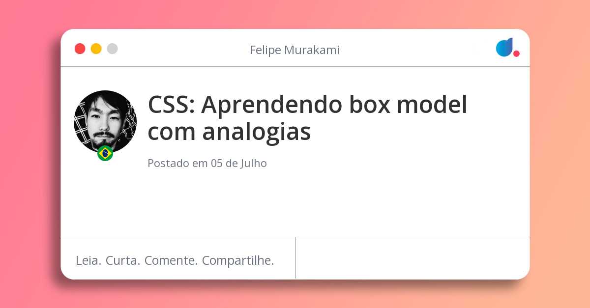Css Aprendendo Box Model Com Analogias