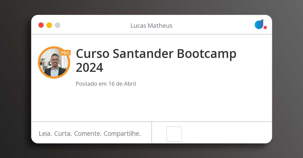 Curso Santander Bootcamp 2024