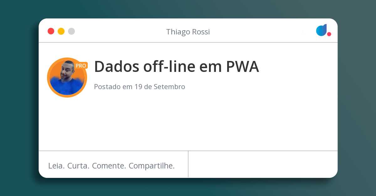 Dados off-line em PWA