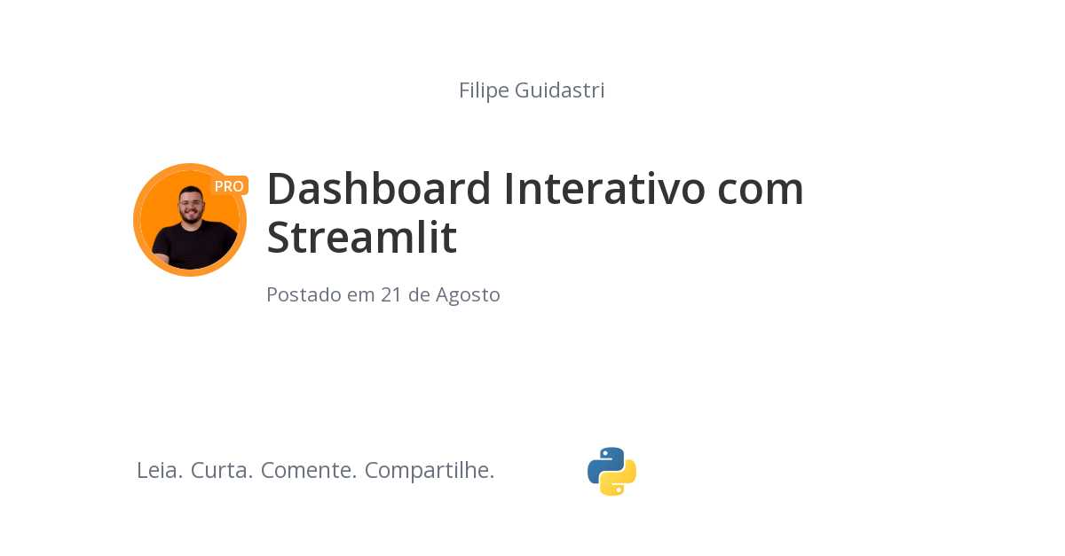 Dashboard Interativo com Streamlit