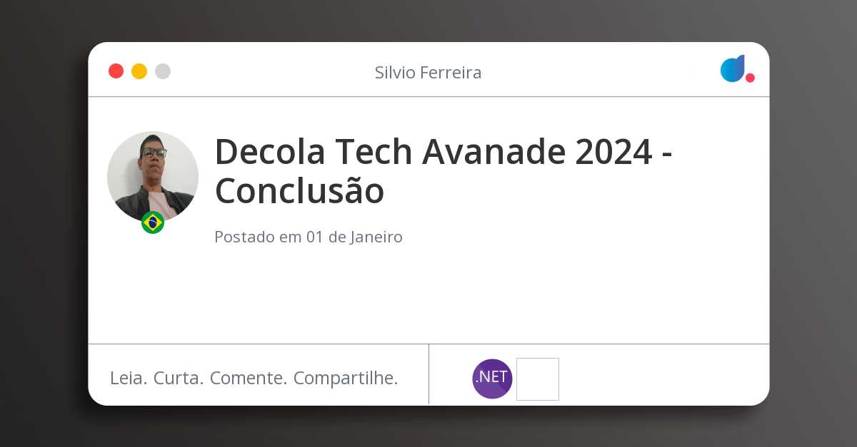 Decola Tech Avanade 2024 - Conclusão