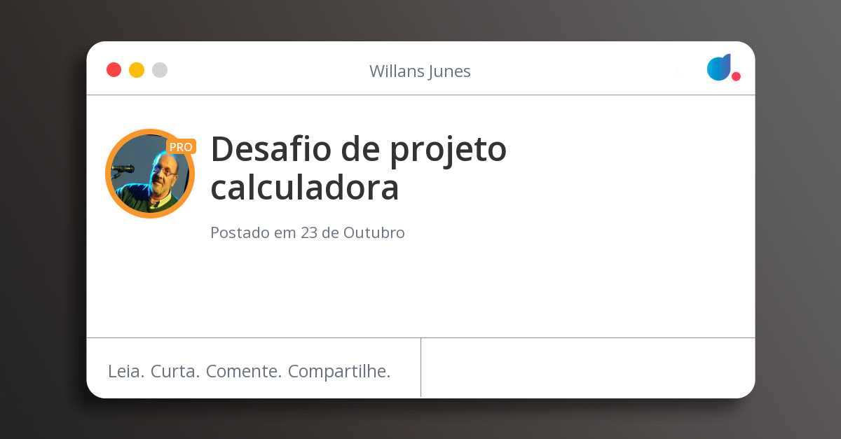 Desafio de projeto calculadora