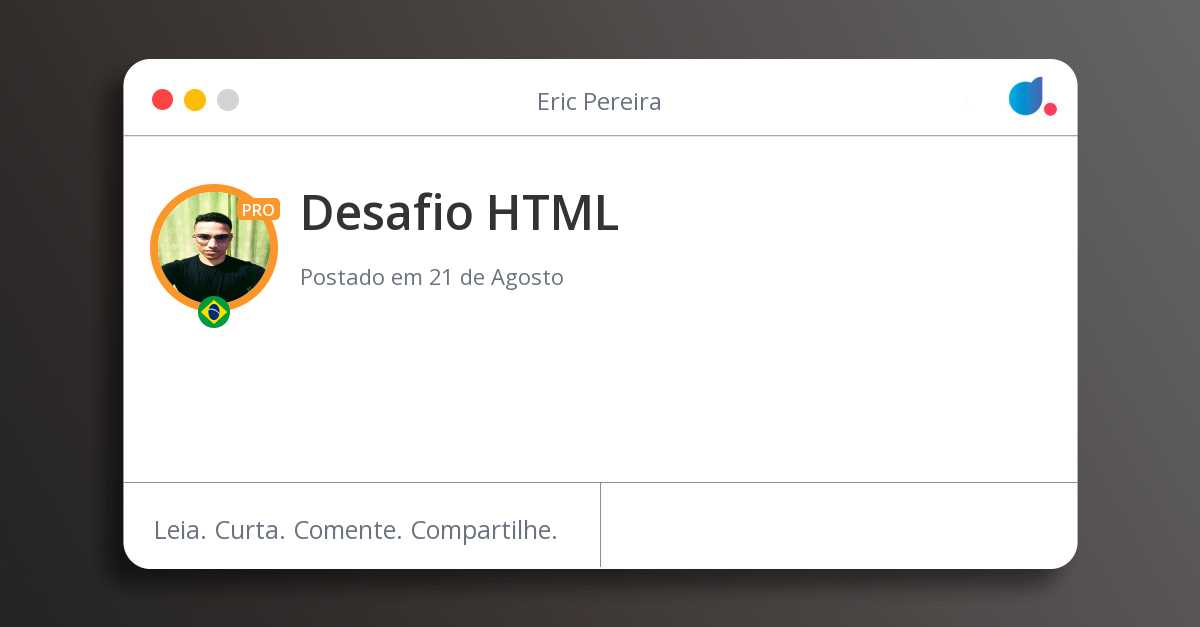 Desafio HTML