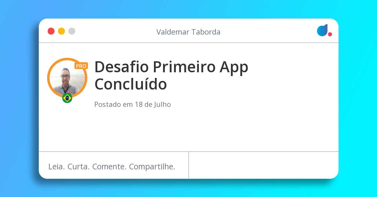 Desafio Primeiro App Concluído