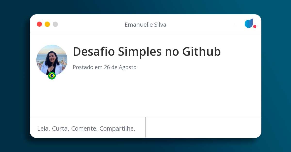 Desafio Simples no Github