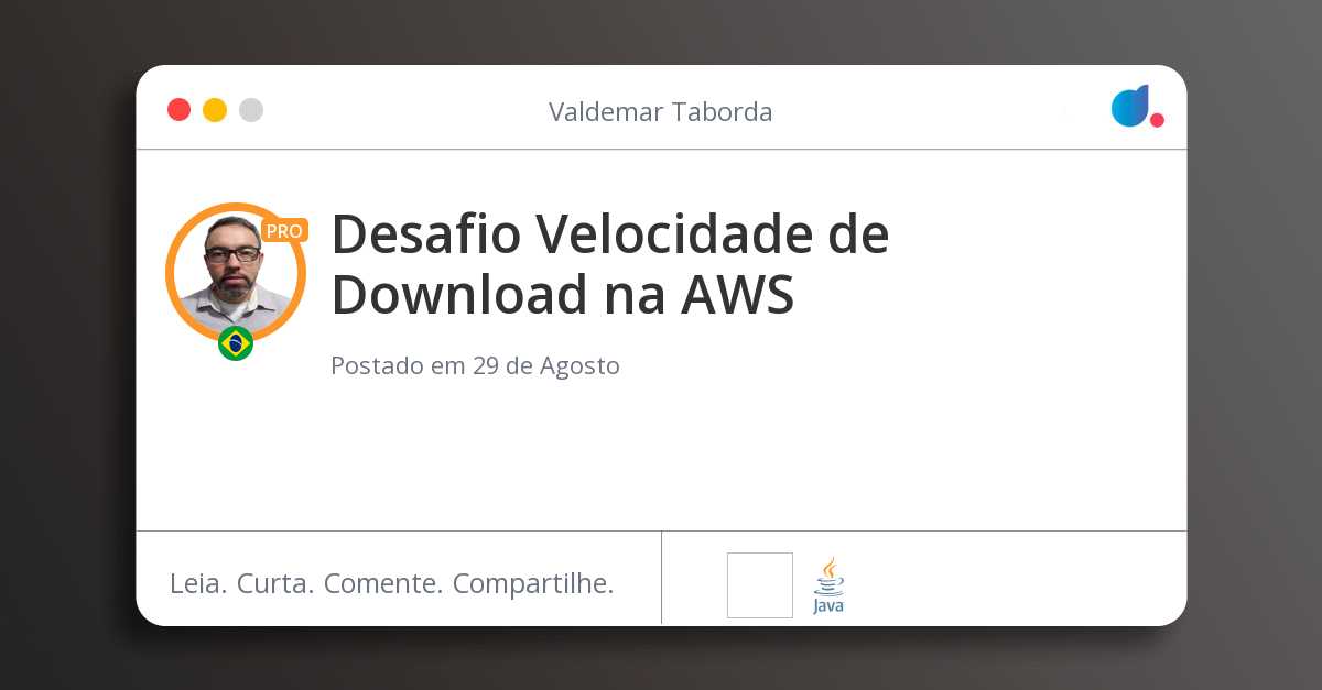 Desafio Velocidade de Download na AWS