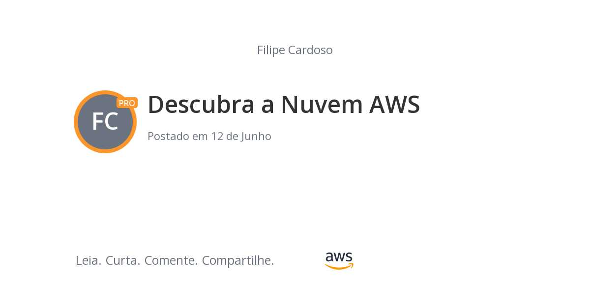 Descubra a Nuvem AWS