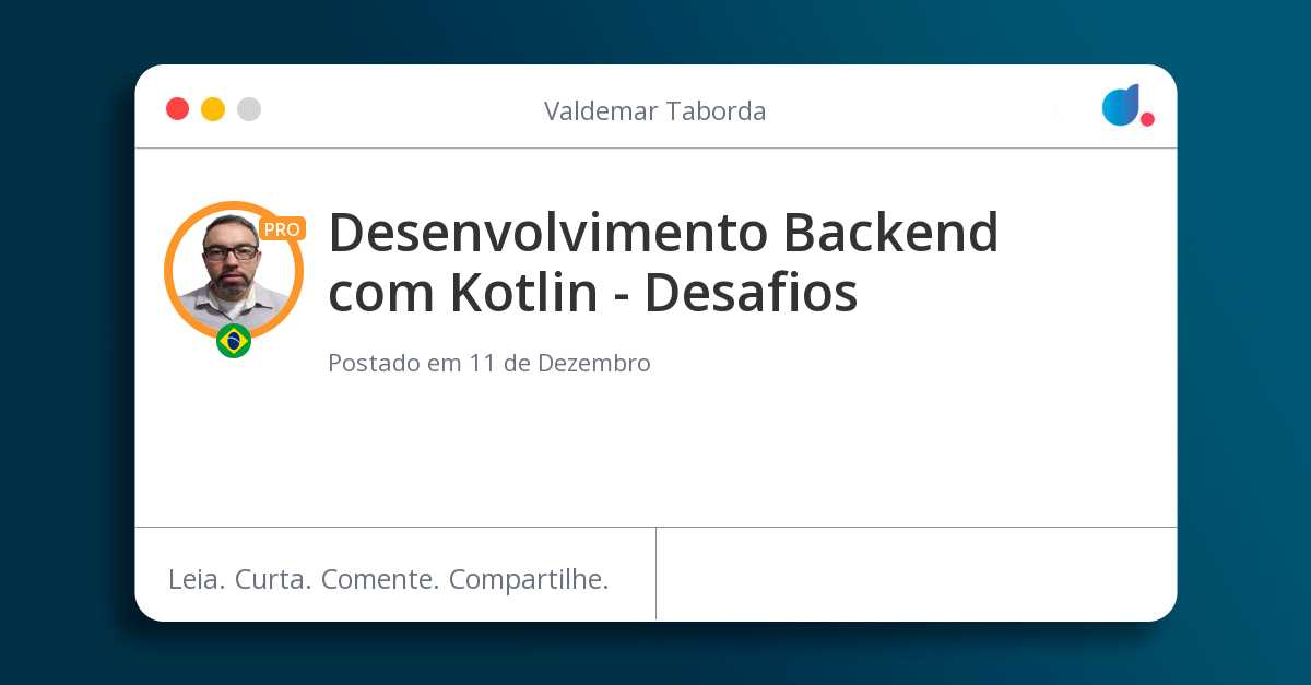 Desenvolvimento Backend Com Kotlin Desafios