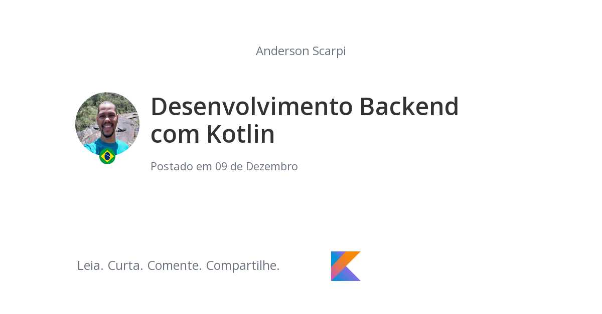 Desenvolvimento Backend Com Kotlin