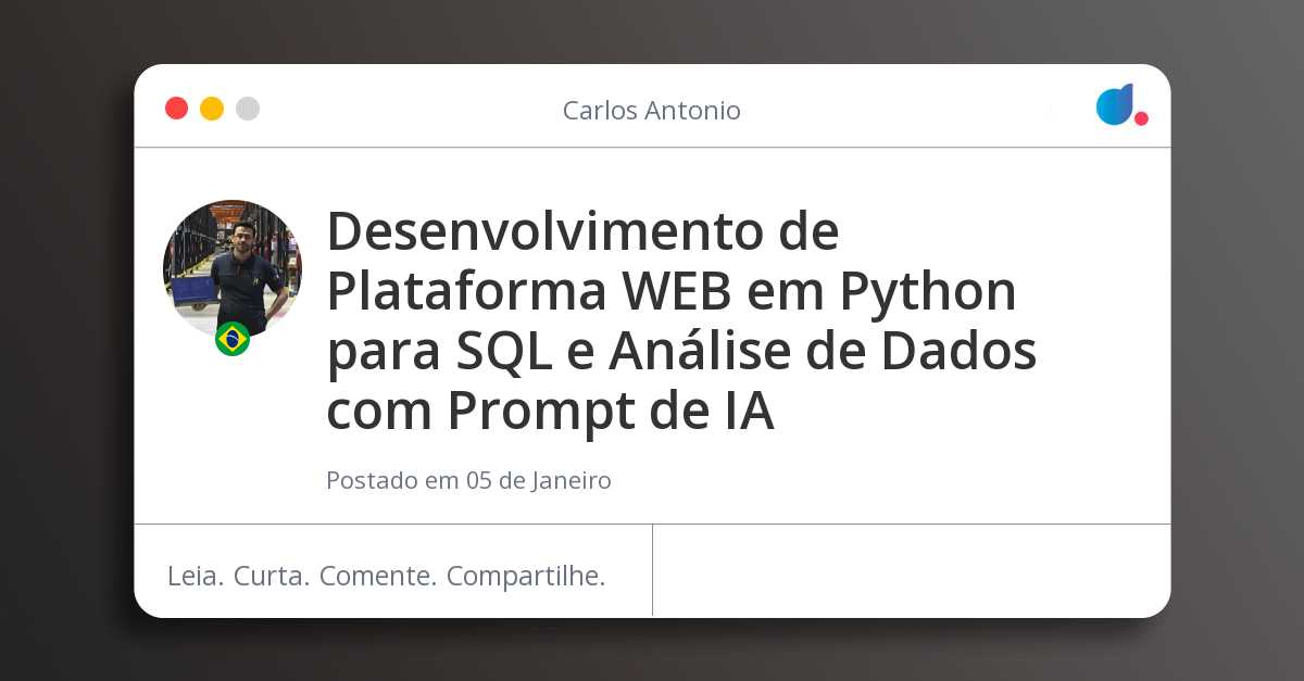 Desenvolvimento de Plataforma WEB em Python para SQL e Análise de Dados ...