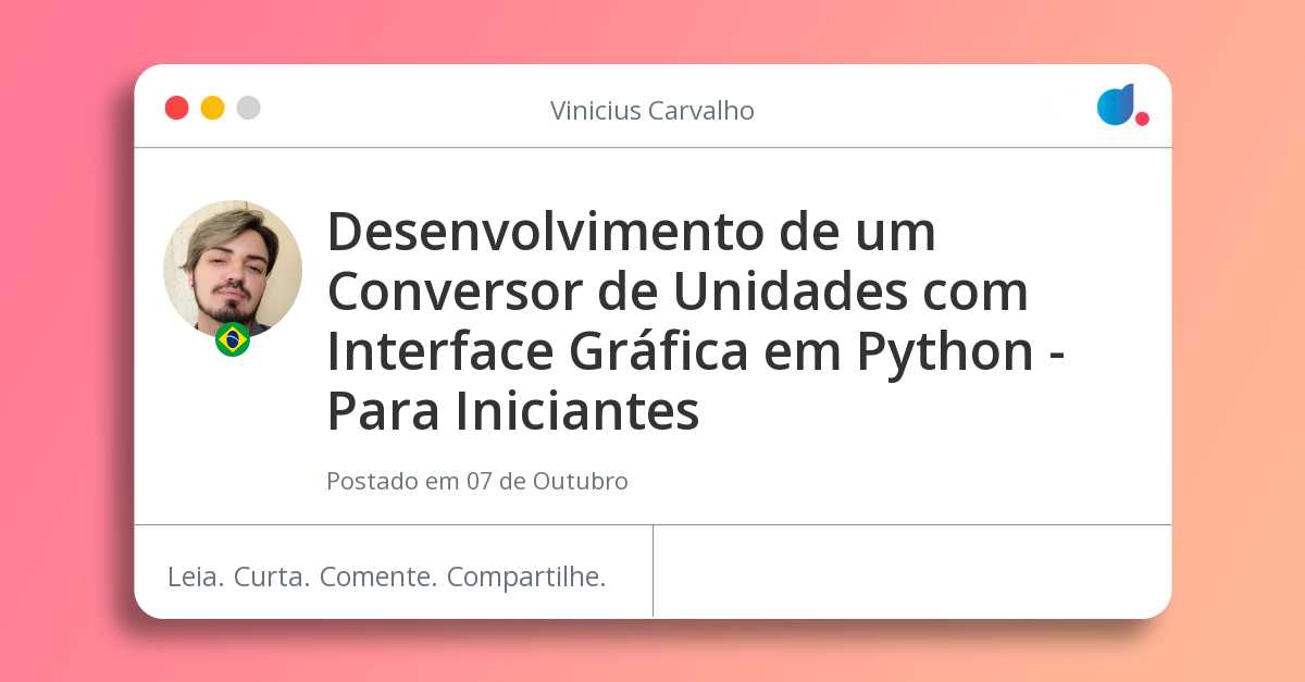 Desenvolvimento de um Conversor de Unidades com Interface Gráfica em ...