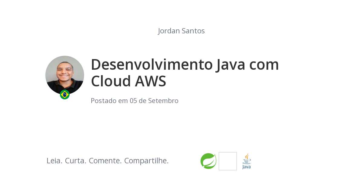 Desenvolvimento Java com Cloud AWS