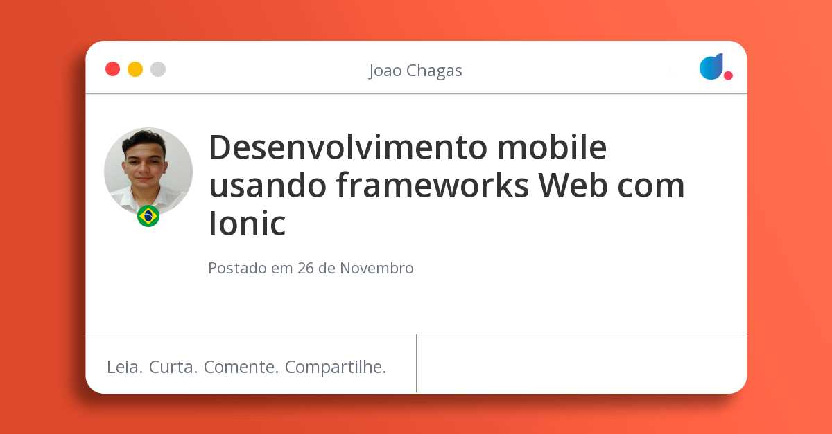 Desenvolvimento mobile usando frameworks Web com Ionic