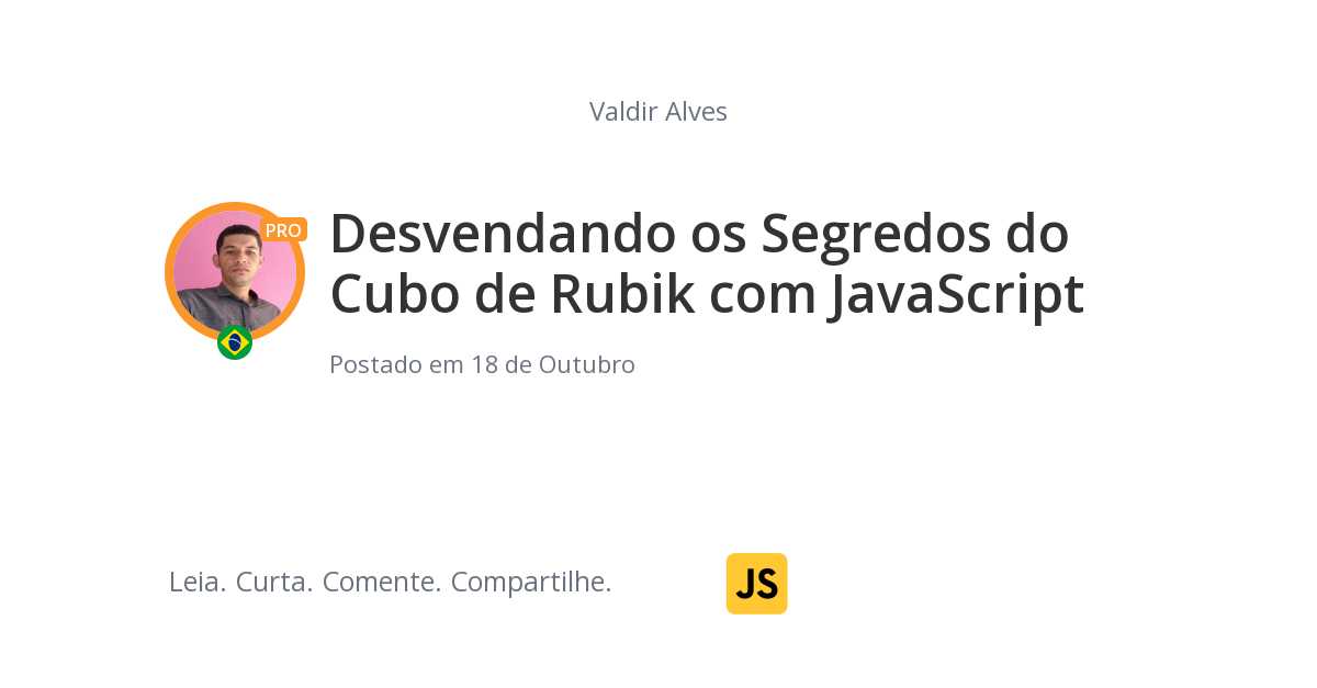 Desvendando os Segredos do Cubo de Rubik com JavaScript